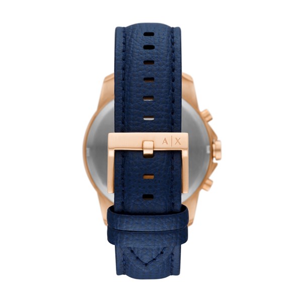 Armani Exchange AX1723 Banks Blue Leather Strap Watch - W65254 ...