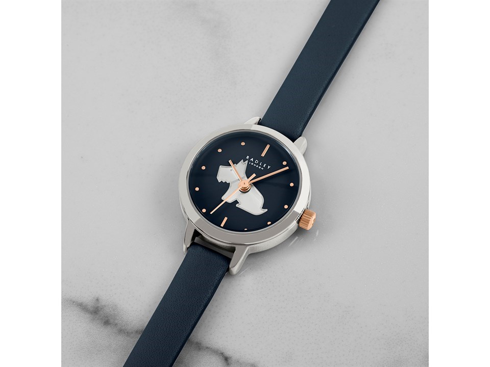 Radley RY21303A-SET Blue Leather Strap Watch And Necklace Gift Set ...