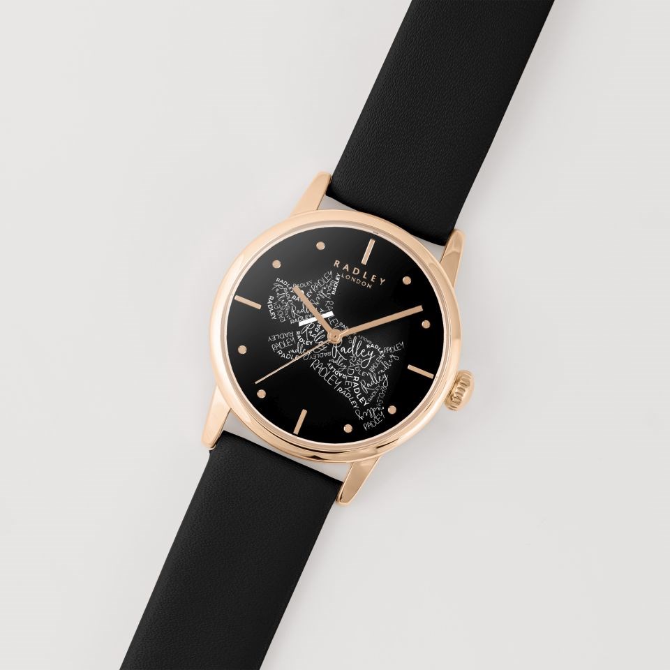 Radley RY21528A-SET Black Strap Watch And Necklace Gift Set - W51387 ...