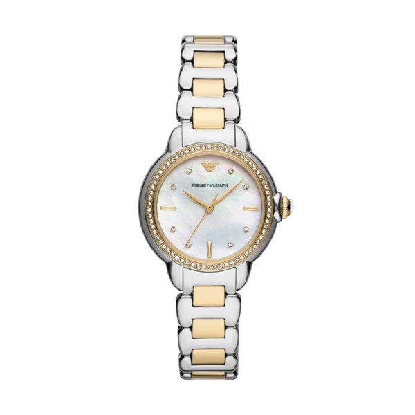 Emporio Armani AR11524 Two Tone Stone Set Bracelet Watch - W62173 ...